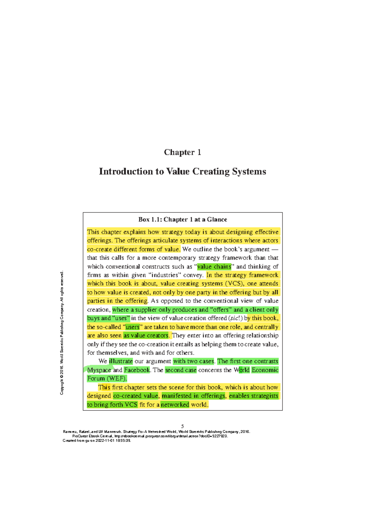 Chapter 1 - N/A - 5 Chapter 1 Introduction to Value Creating Systems ...