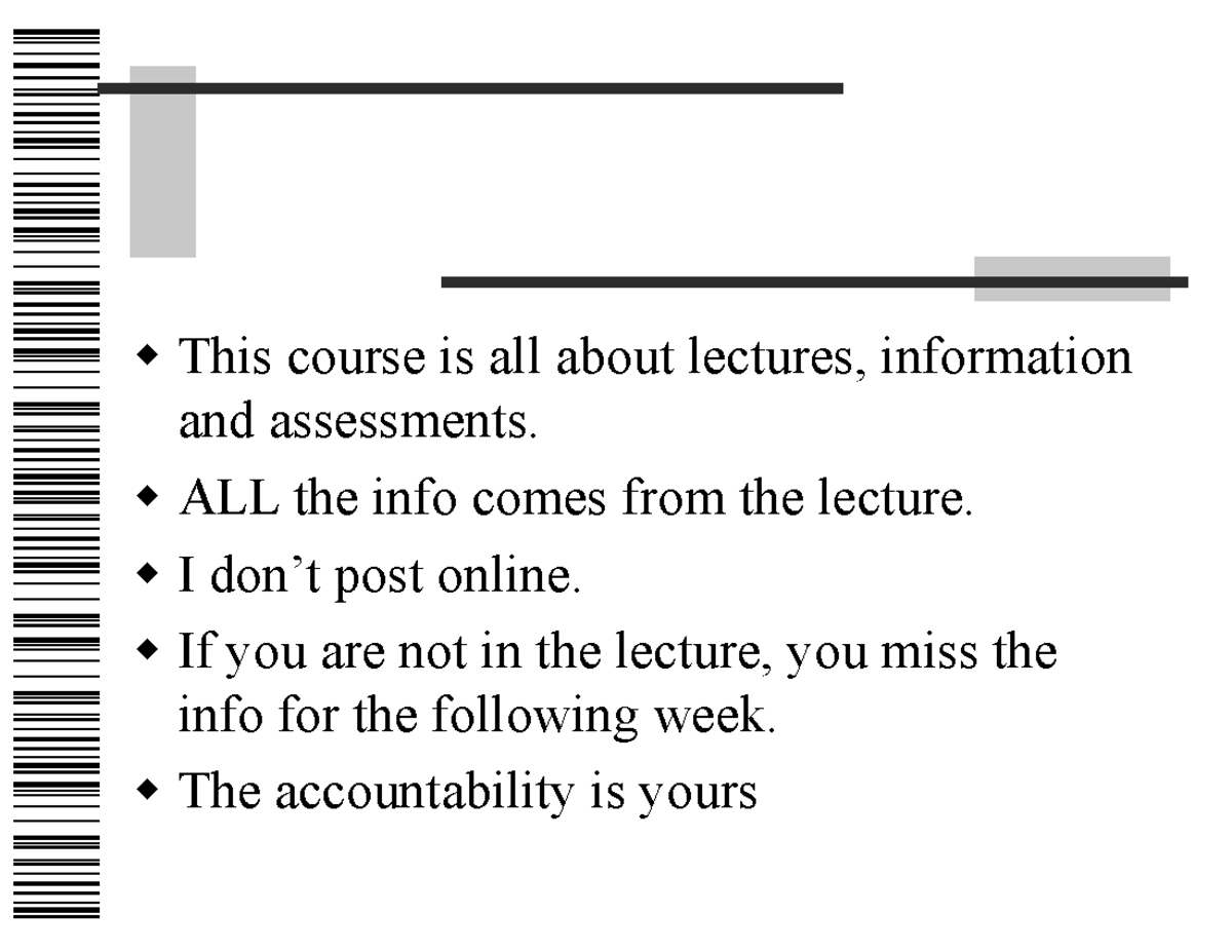 The Arrival of Hip Hop Part I - w This course is all about lectures ...