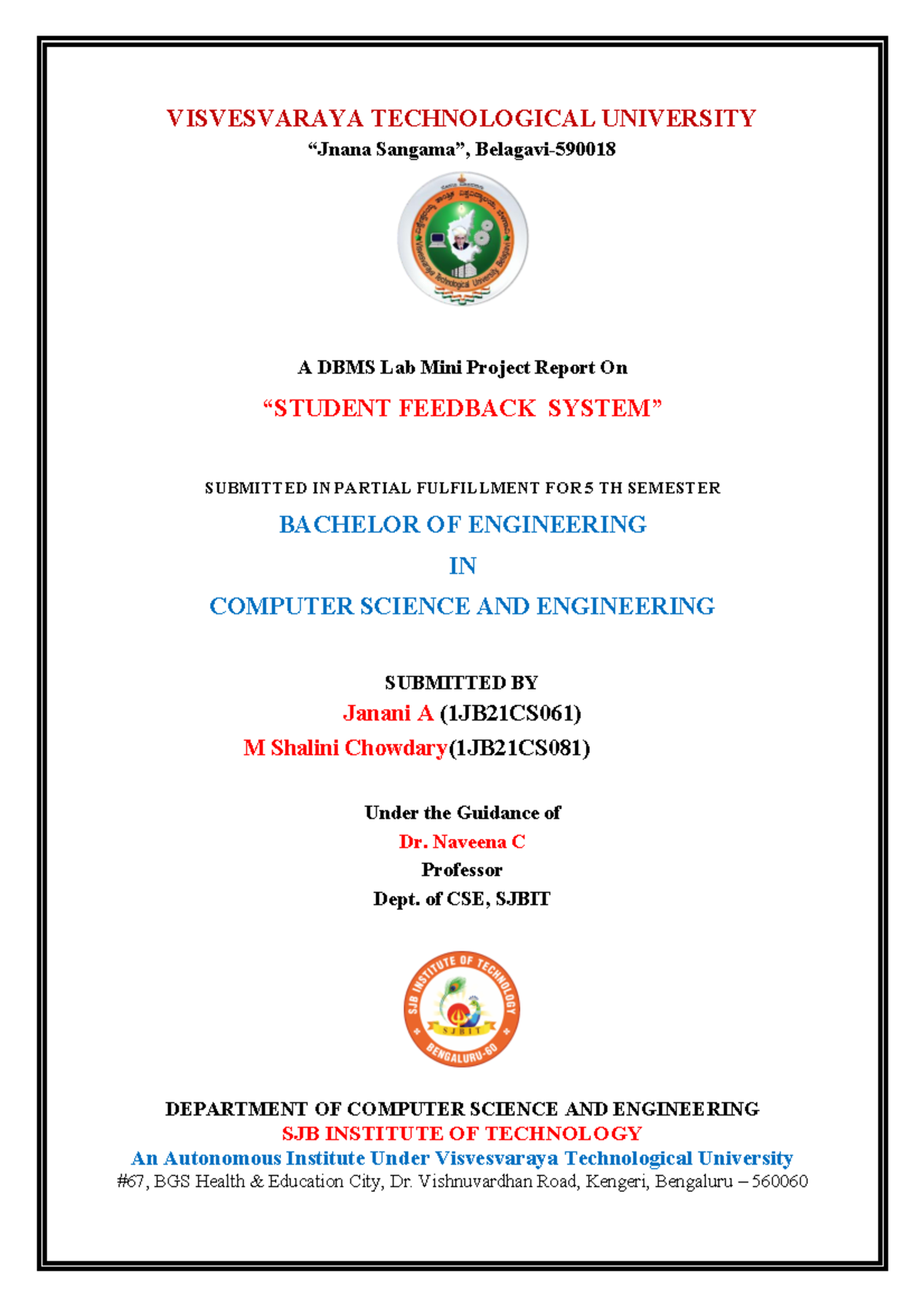 100rupay - VISVESVARAYA TECHNOLOGICAL UNIVERSITY “Jnana Sangama ...