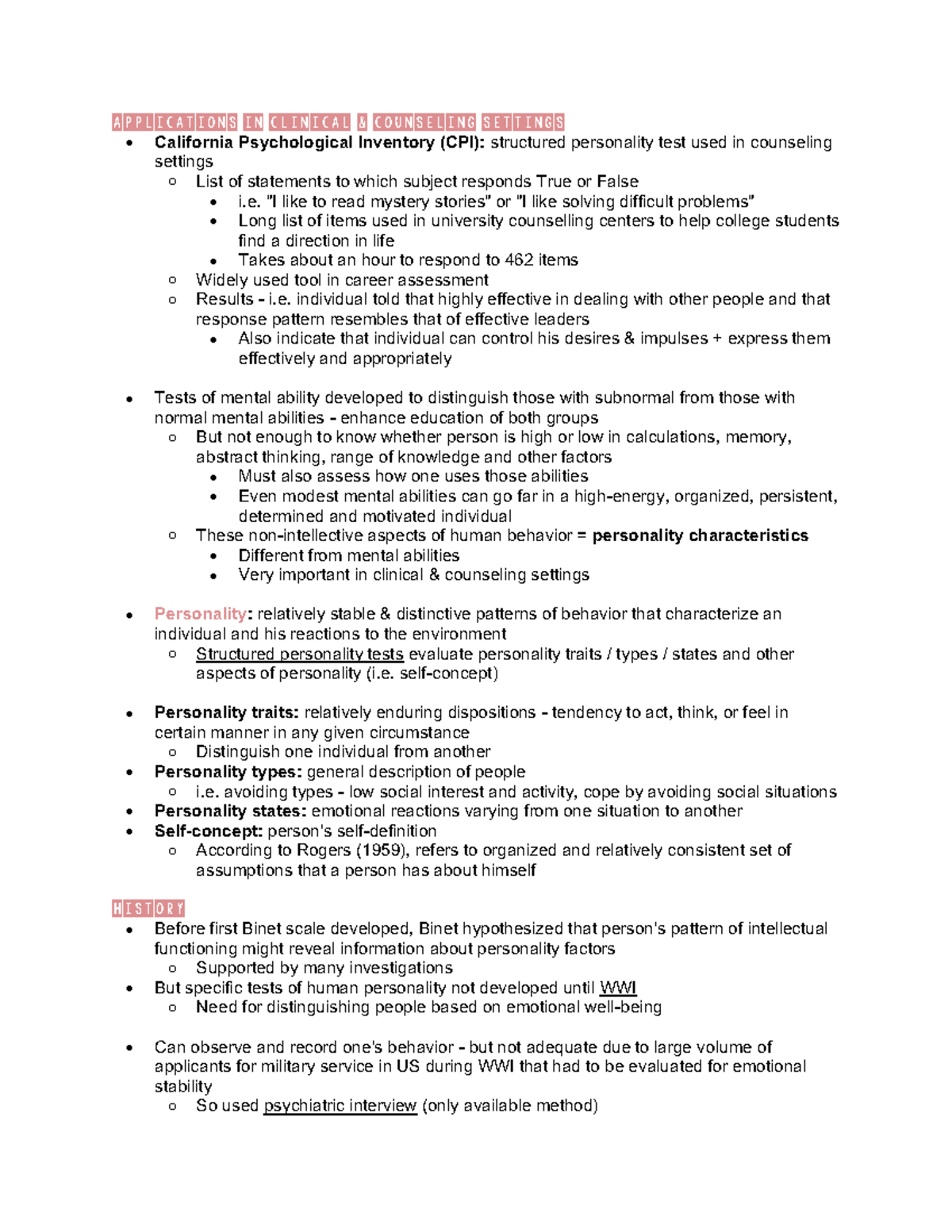 Ch13 - Applications in Clinical counseling Settings California ...