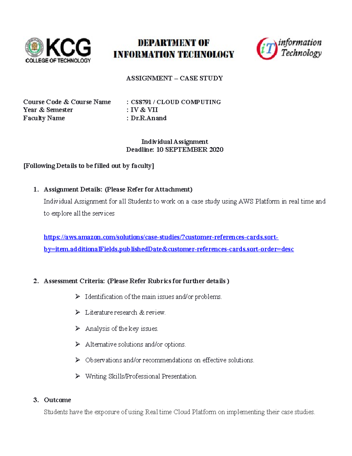 AWS Case Studies - Its use full for AWS - ASSIGNMENT – CASE STUDY ...