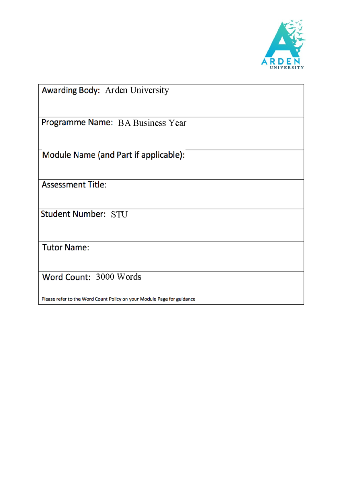 Cover Page - No nothing and anything. But and or. So ... that. - ARDEN ...