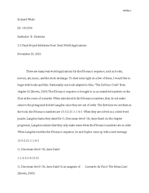 MAT 135 Milestone One Final Topic Selection Rubric and Guidelines - MAT ...