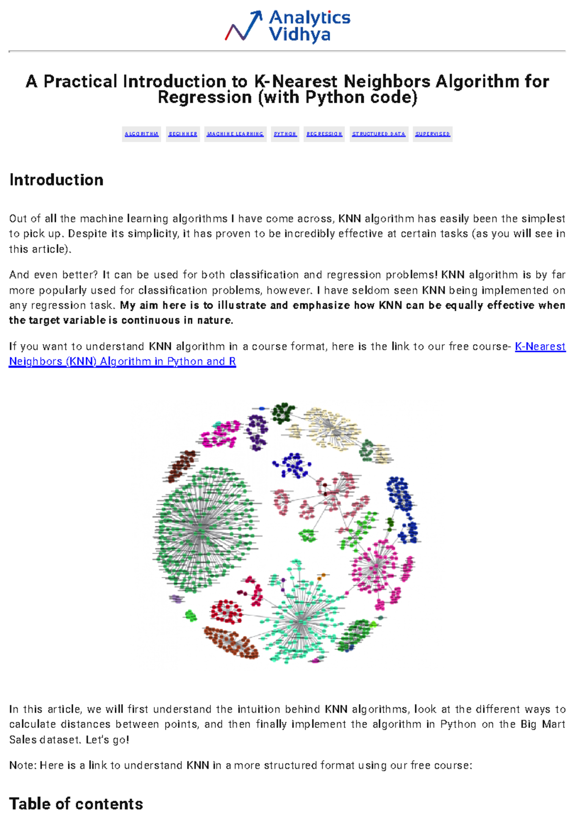 K nearest neighbor introduction regression python - A Practical Introduction to K-Nearest ...