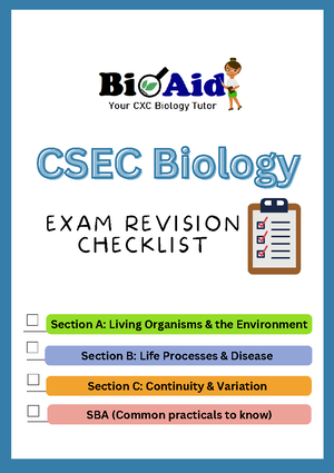 CAPE Biology Unit 1 Manual - CAPE BIOLOGY UNIT ONE MANUAL MODULE ONE ...