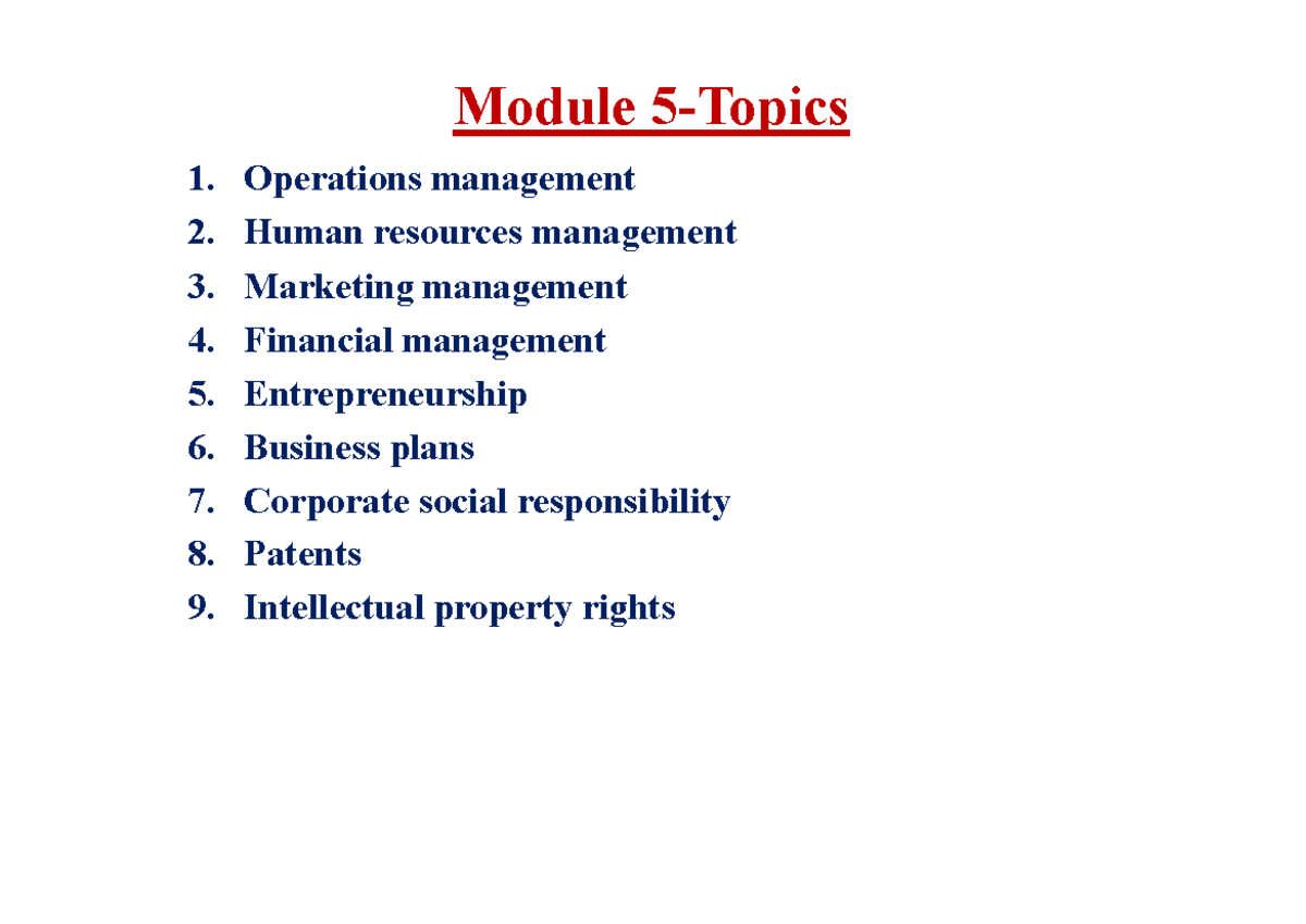 Module-V-HUT 310- MFE - Module-V-HUT 310- MFE - Module 5-Topics 1 ...