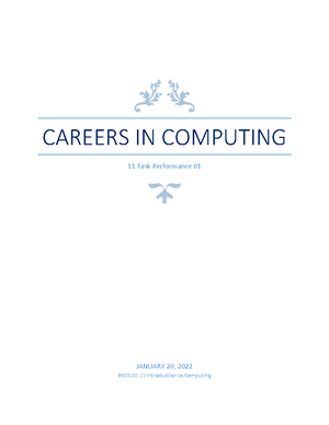 04 Lab Exer (Nervar) Intro Comp - Laboratory Exercise Before and After Objective: At the end of ...