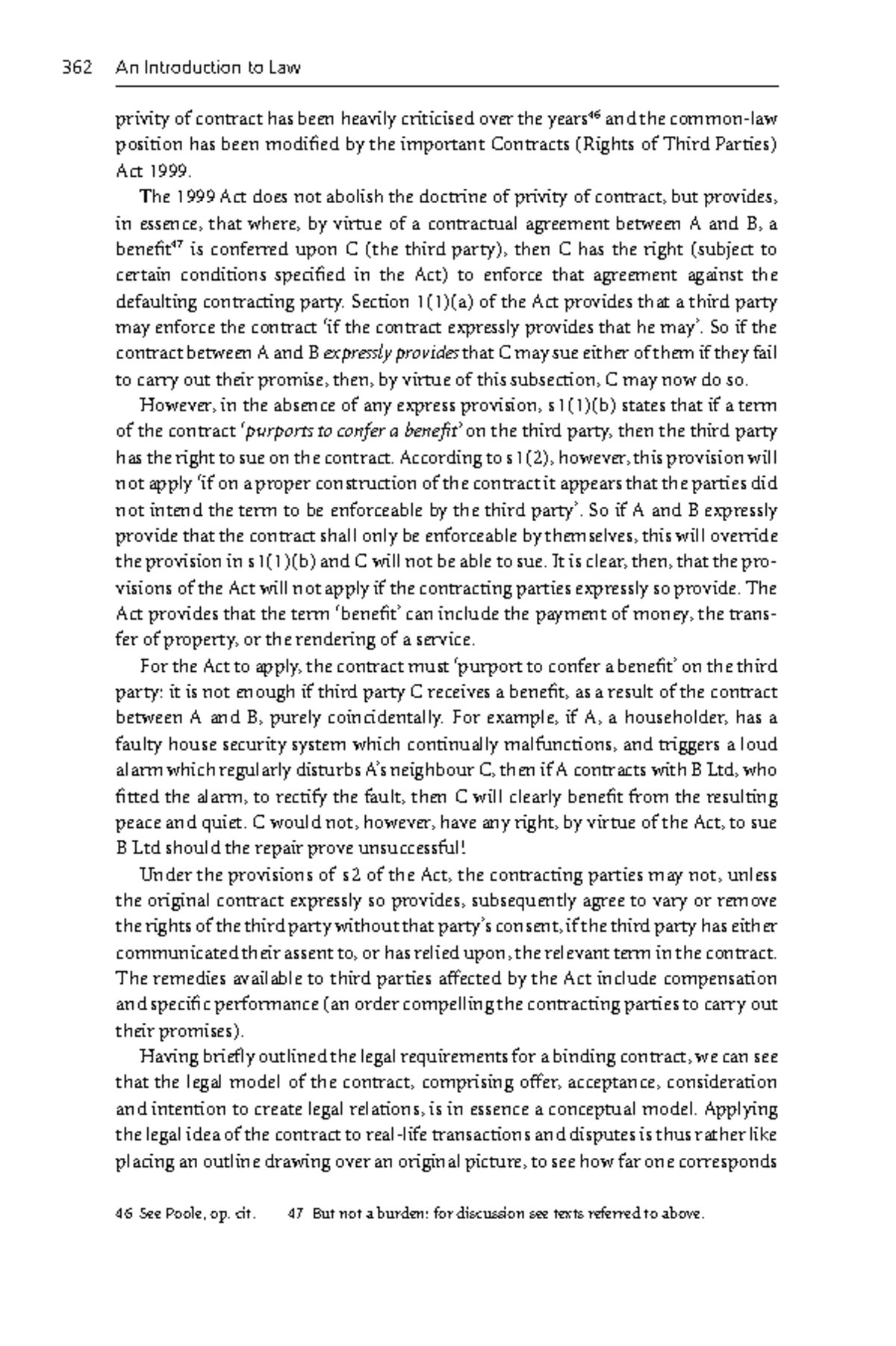 Phil harris on an introduction to law law in context 132 - privity of ...