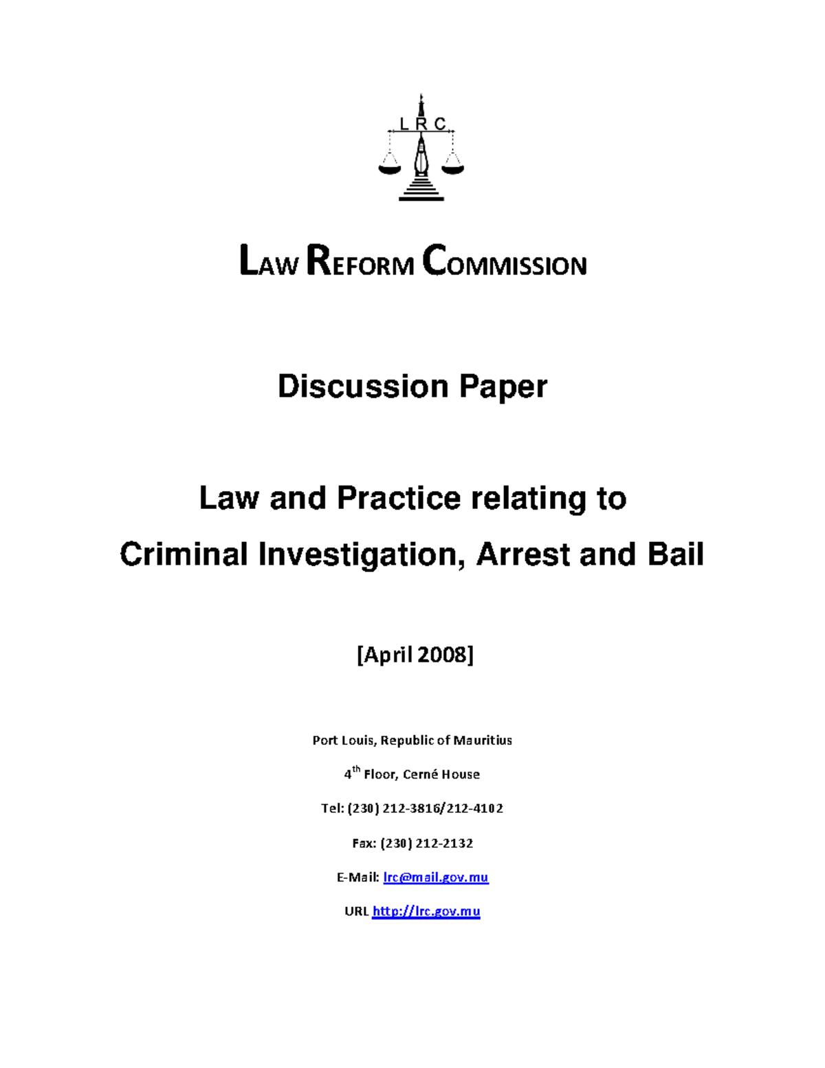 Judges Rules 2 - LAW REFORM COMMISSION Discussion Paper Law and ...