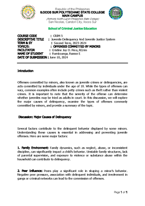 Module 1 Lesson 1 Foren 1 - Module 1: Lesson 1: Introduction to ...