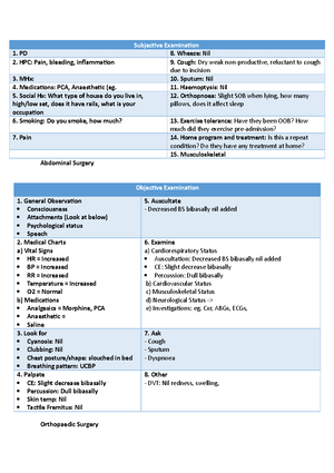 PS3001 VIVA Physio Mx, Rx & Eval - SCI (General) Pain Rationale ...