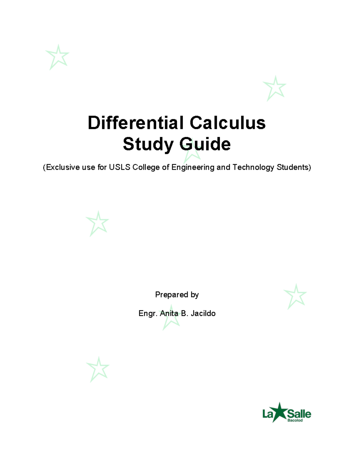 Module 1Limitsand Continuity Study Guide - Differential Calculus Study ...