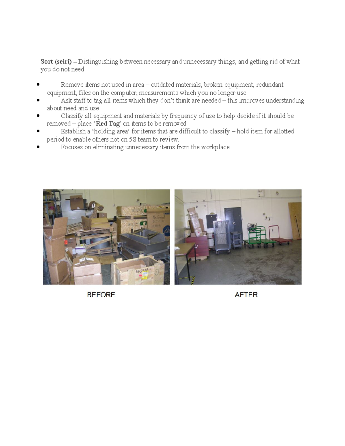 5 s in regards to Safety and precaution of Machine - Sort (seiri ...