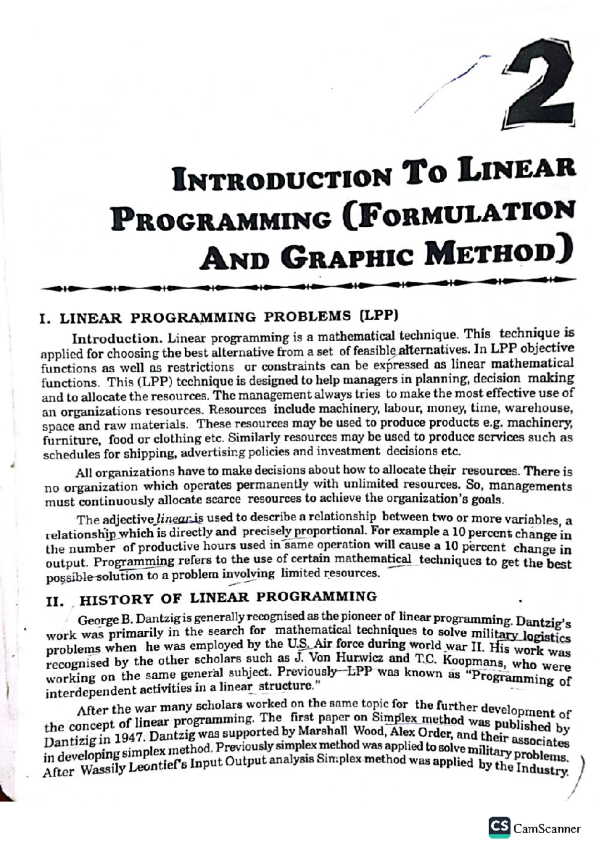 Linear Programming LP Bhushan K Sharma Kalyani - 2 INTRODUCTION To ...