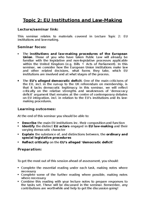 Hierarchy of Norms - EU - Introduction to EU Law: The Hierarchy of ...
