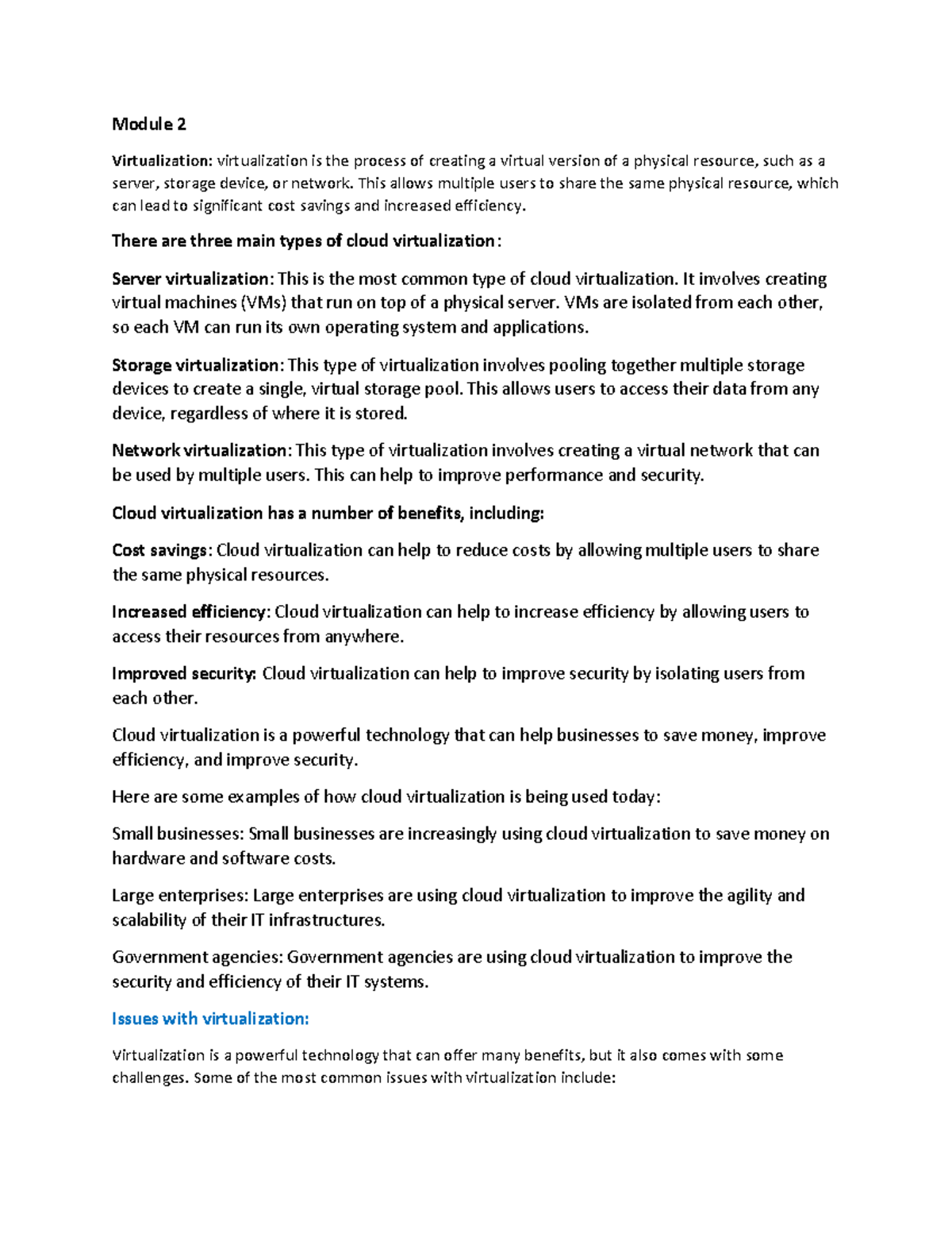 Module -2 Virtualization - Module 2 Virtualization: virtualization is ...