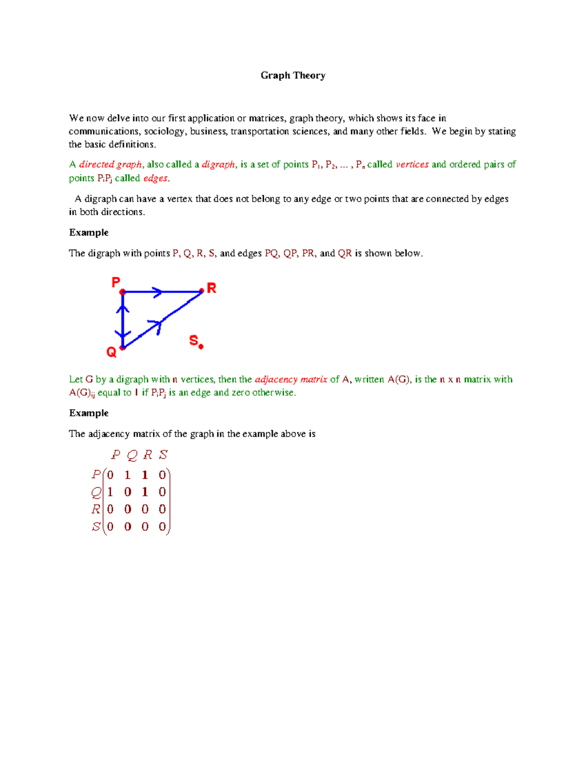 Graph Theory Lecture Notes 6 Warning Tt Undefined Function 32 Graph Theory We Now Delve
