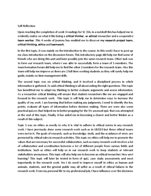 Ethics in Research - Group Assignment - SC356: Ethics in Research ...