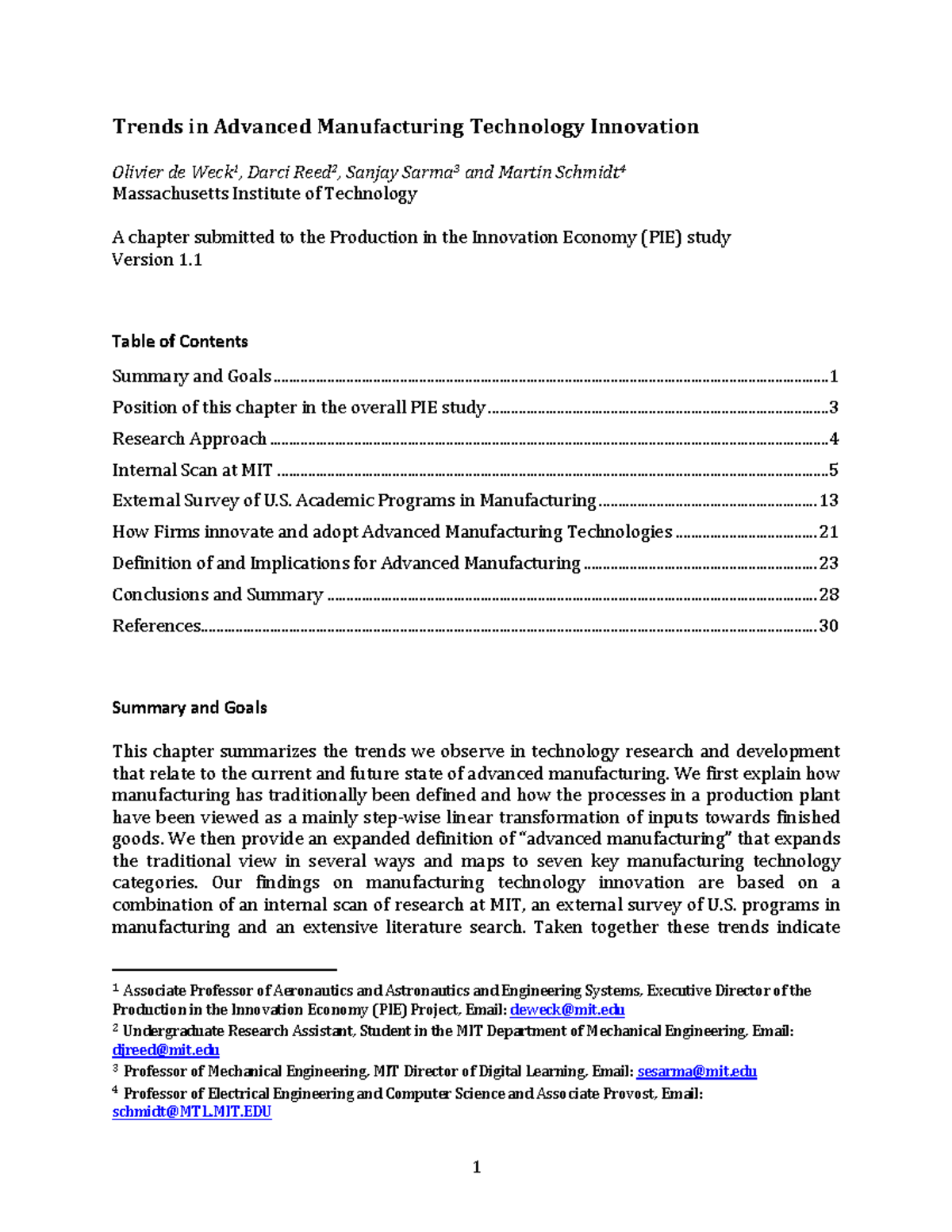 Trends in Advanced Manufacturing Technology Research - Trends in ...