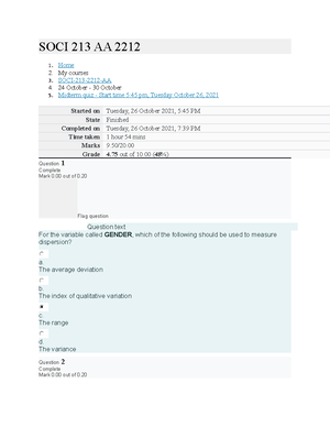 Assignment 4 - SOCI 213/4 B Page 1 Winter 2023 SOCI 213/4 B ...