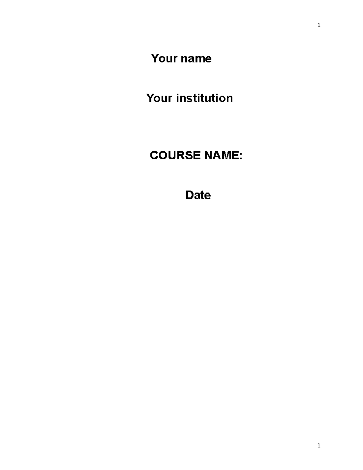 The depiction - Your name Your institution COURSE NAME: Date The ...