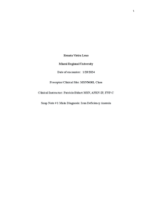 Soap note chf soap note on chf - FNP 596 Week 2 SOAP Note United States ...