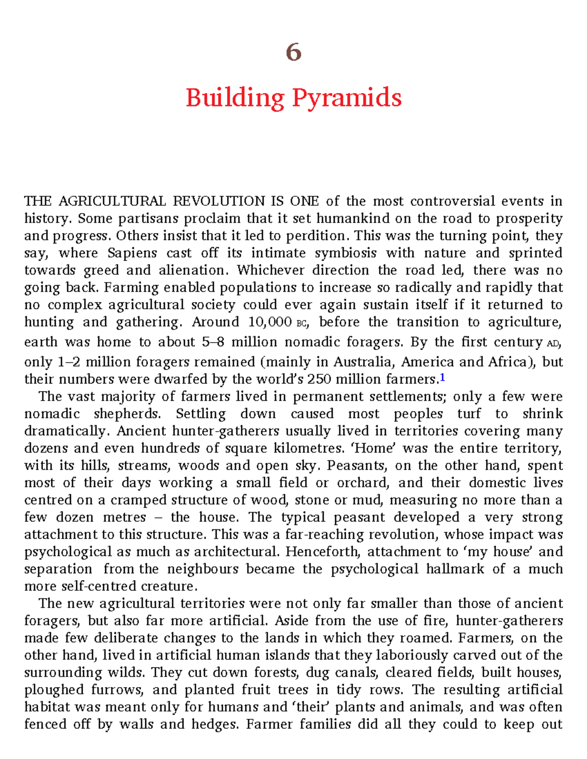 Building Pyramids from Harari - Sapiens A Brief History of Humankind ...