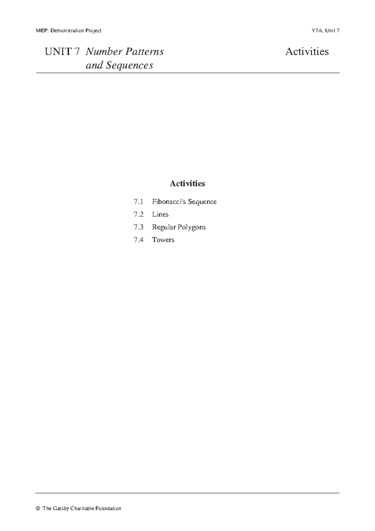 Sample/practice exam 2017, questions - MEP: Demonstration Project Y7A ...
