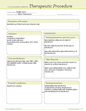 Ulcerative Colitis Template - ACTIVE LEARNING TEMPLATES System Disorder ...