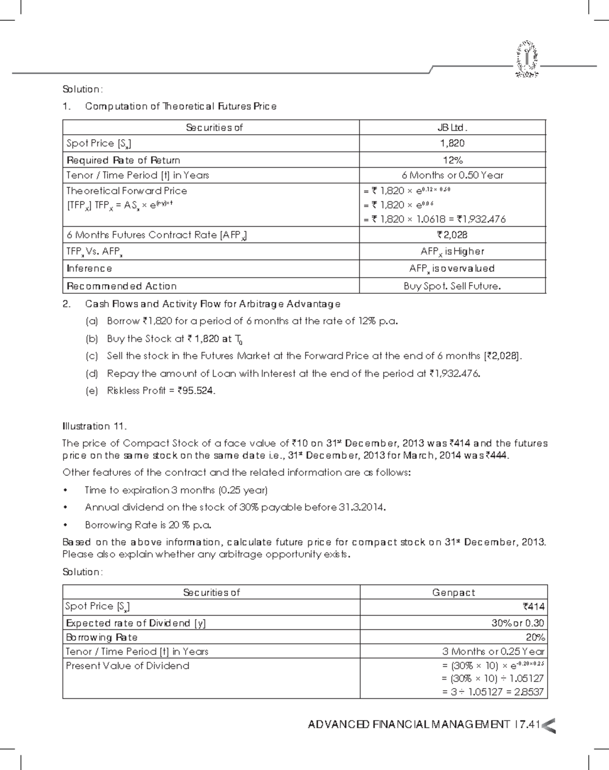 Advanced Financial Management - Institute of Cost-122 - ADVANC ED ...