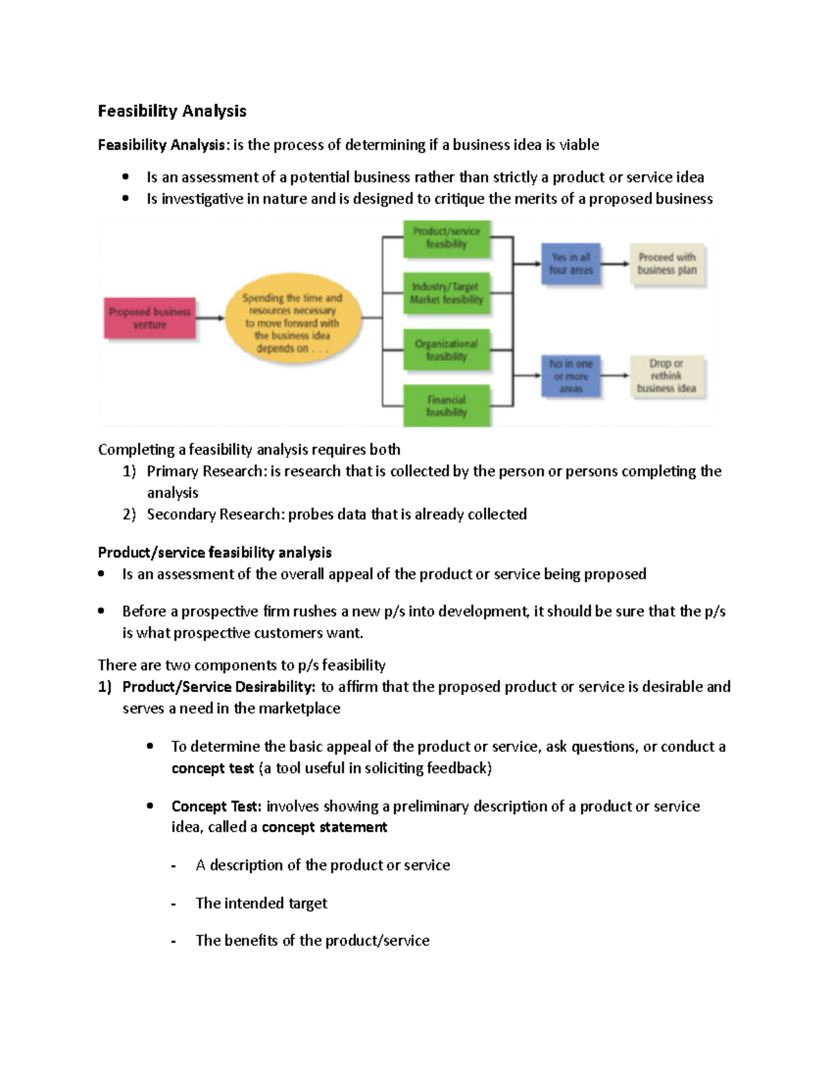 Ch3 Notes - Feasibility Analysis Feasibility Analysis: is the process ...