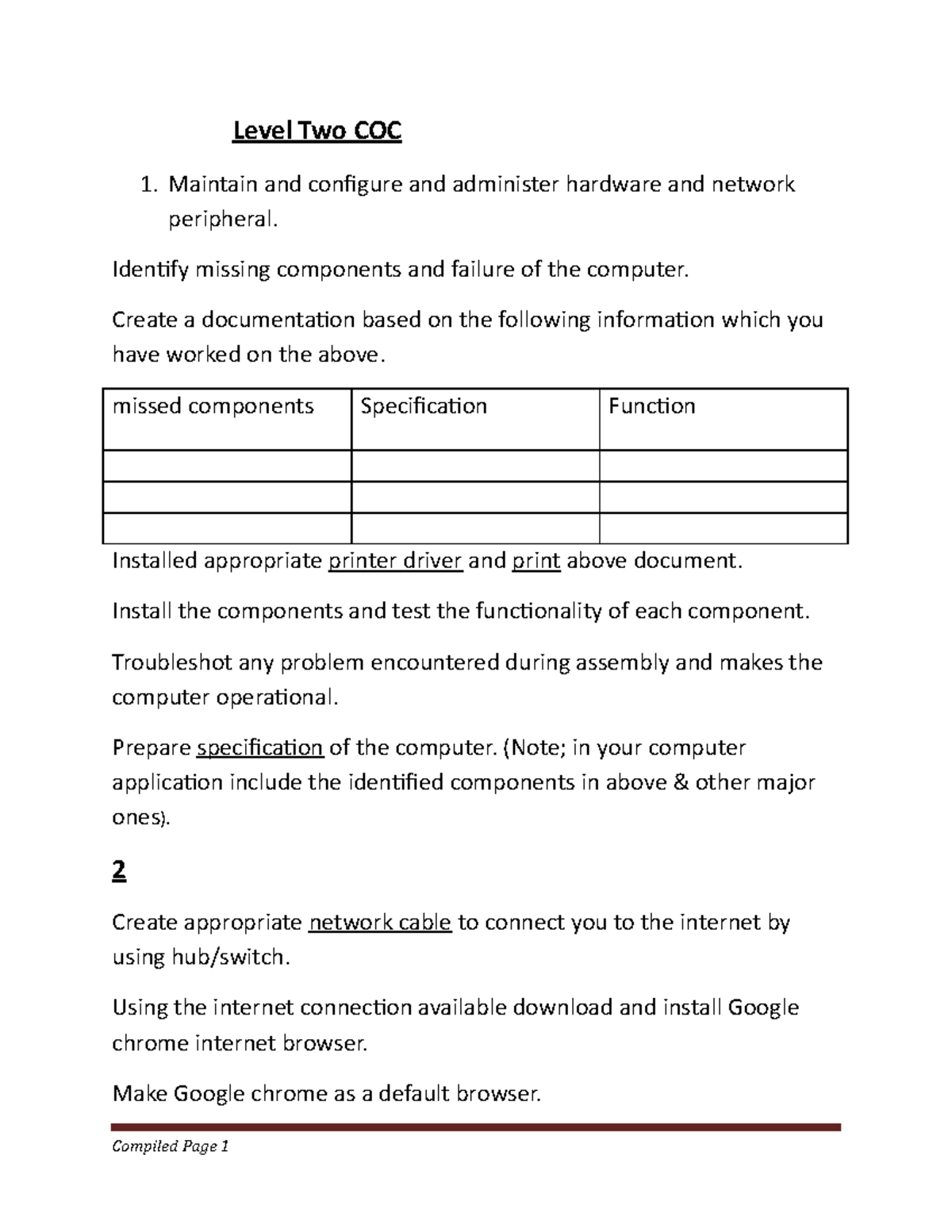 4 5834560316809152285 - Level Two COC Maintain and configure and ...