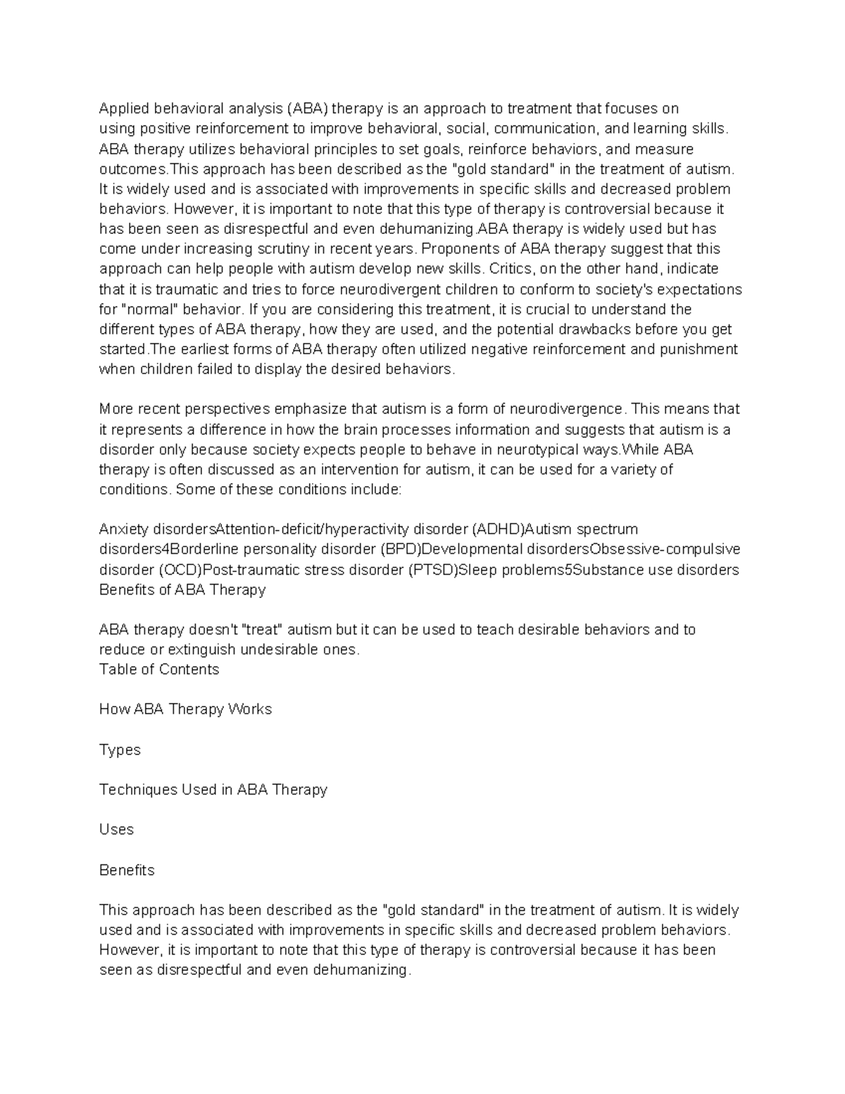 Applied behavioral analysis (ABA) therapy is an approach to treatment ...