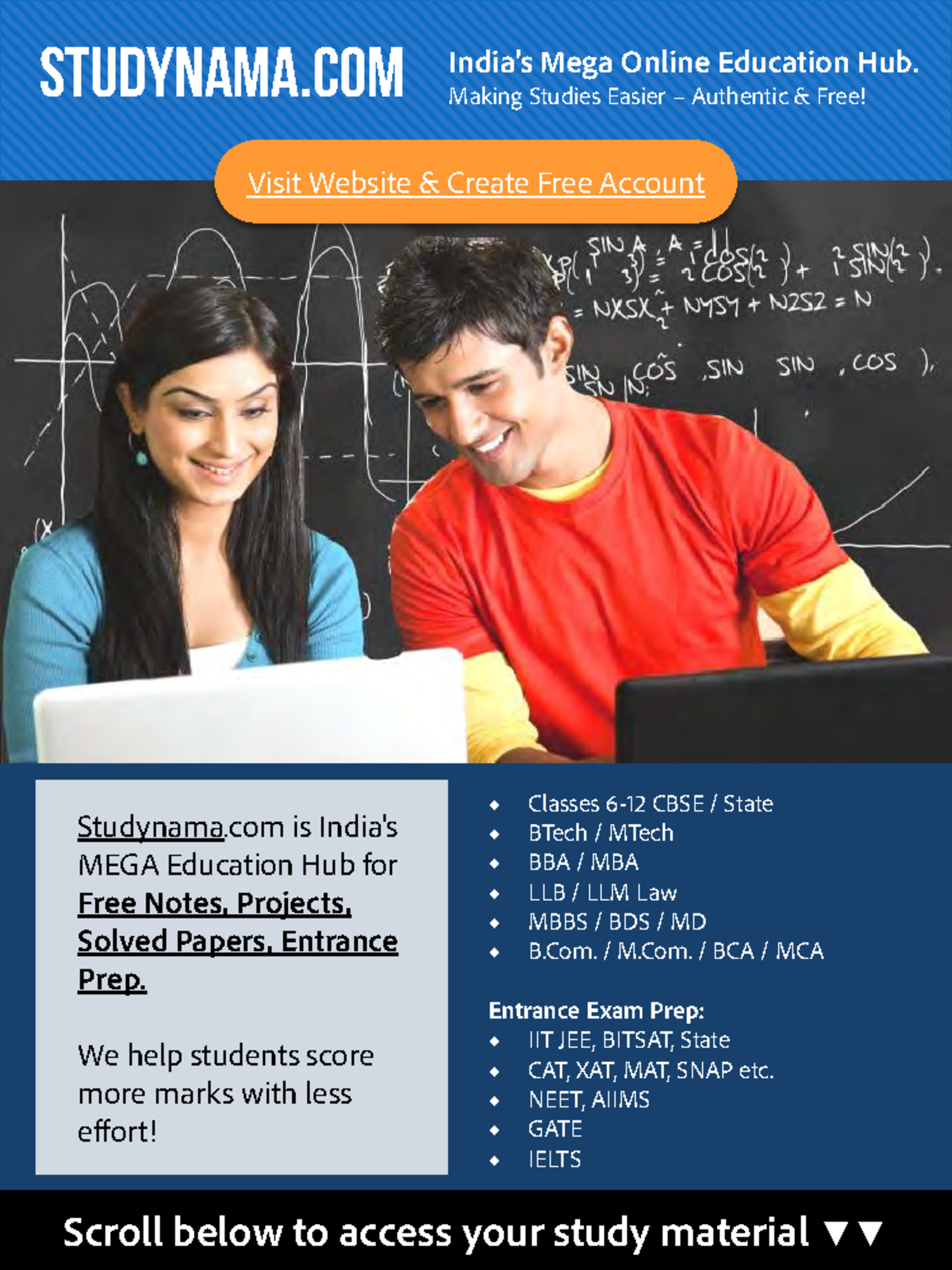 Logarithms - NOTES - Studynama India’s Mega Online Education Hub ...