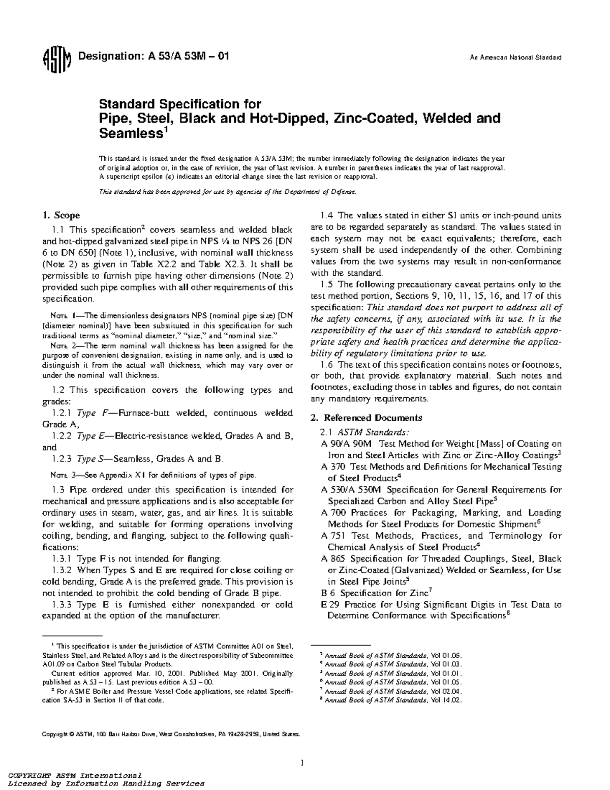 ASTM A53 A53M 2001 Hi Find The Document For Reference astm-a53-a53m-2001-hi-find-the-document-for-reference