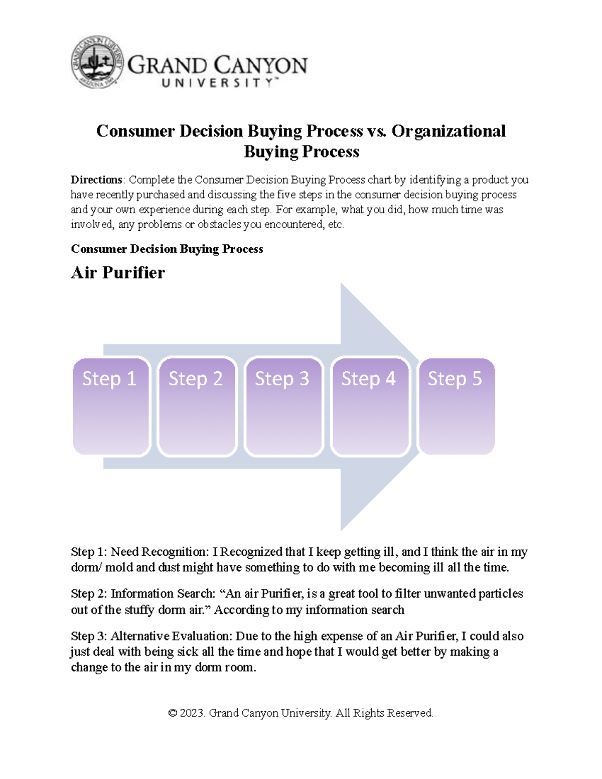 MKT 315 RS T2 Consumer Decision Buying Process vs Organization Buying ...