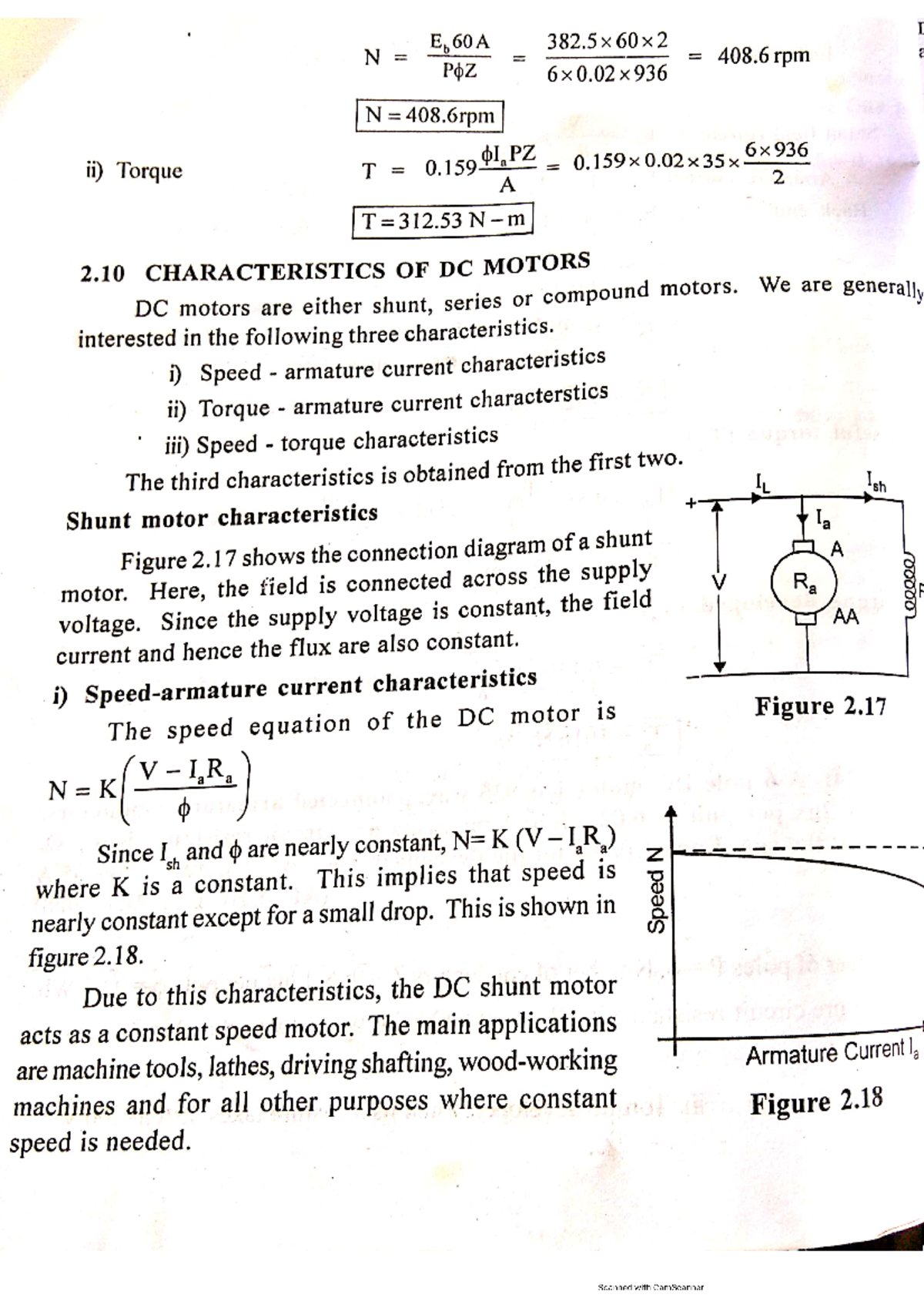 Electrical chara of dc motor - Basics Of Electrical & Electronics Engineering - Studocu