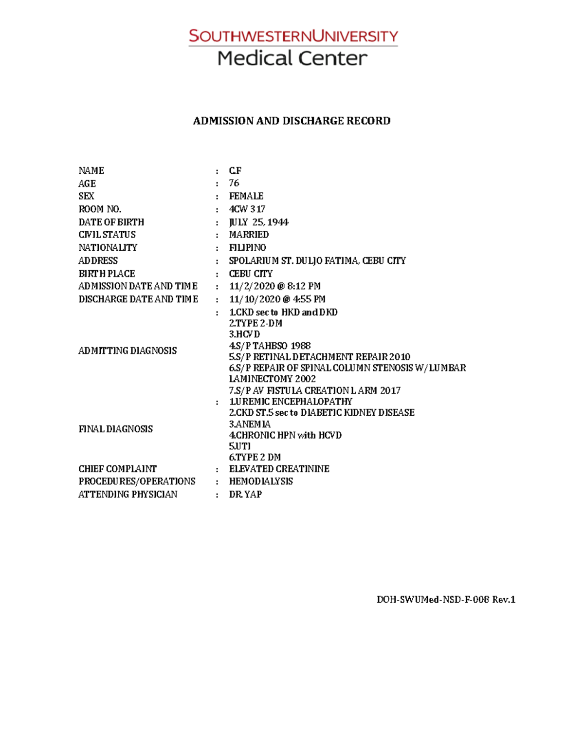 Case Study 3 CKD SEC - OR INSTRUMENTS WITH PICTURES AND DESCRIPTIONS ...