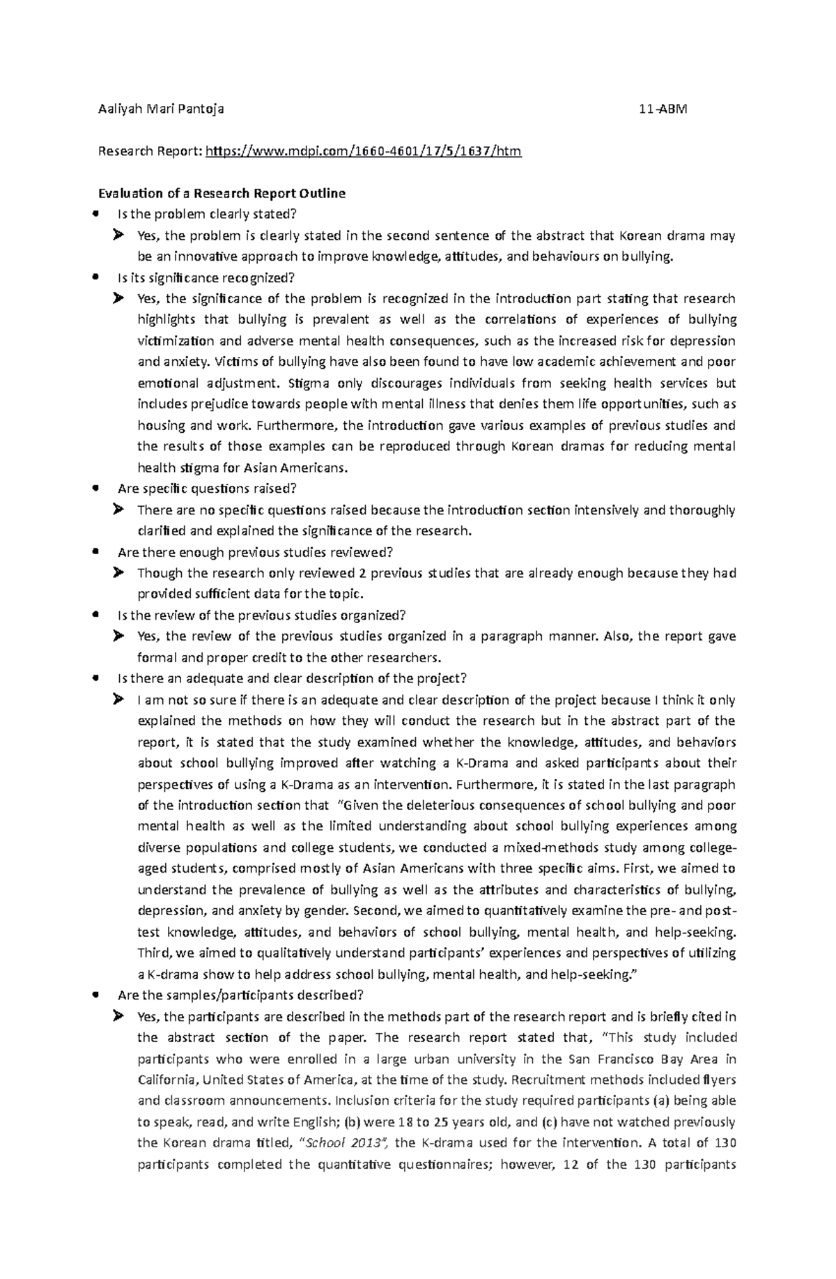 Assignment And Homework Senior High School University Of Santo 