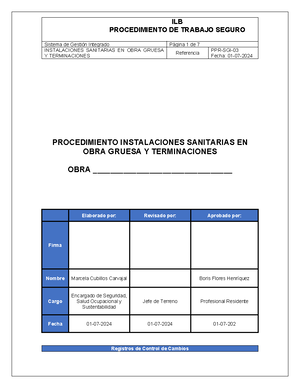 SIGO-P-GE- Resec. Procedimiento Resec DE Seguridad Y Salud EN EL ...