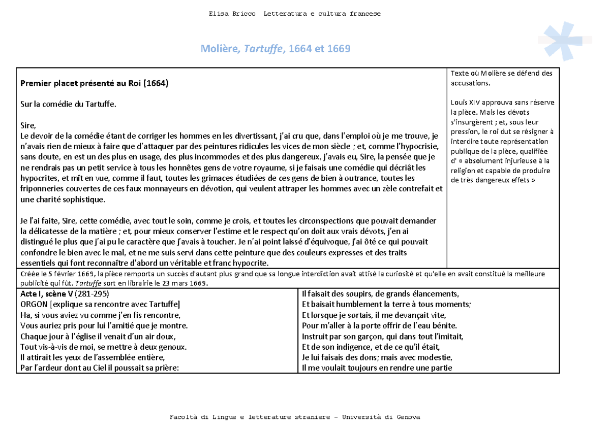 Lecture Molière Tartuffe - Warning: TT: undefined function: 32 Warning ...