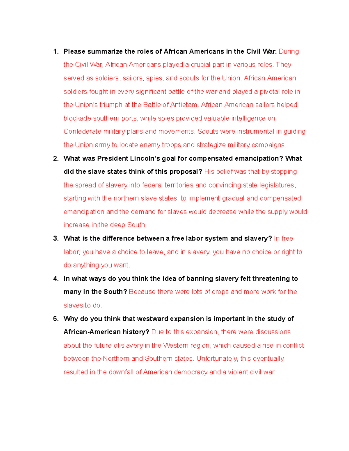 Unit 4 Critical Thinking Questions - Please summarize the roles of ...