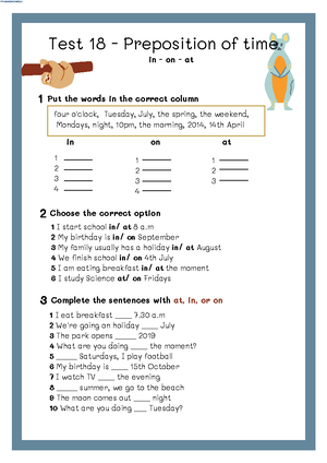 A2 English test with answers - A TrackTest English Level Practice Test ...