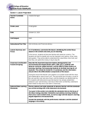 Non-fiction and Expository lesson plan WORD - Section 1: Lesson ...