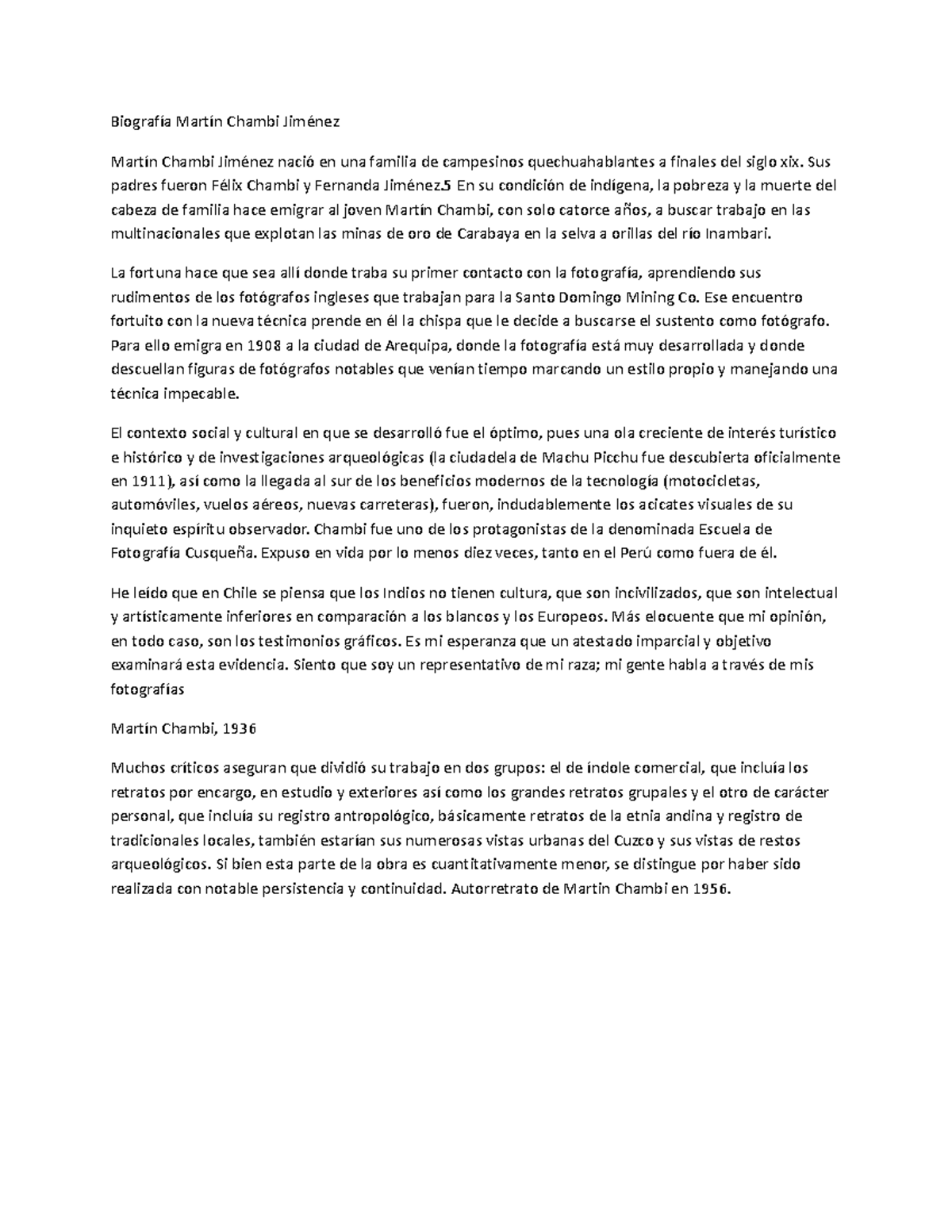 Eca xd - asdasdad - Biografía Martín Chambi Jiménez Martín Chambi ...