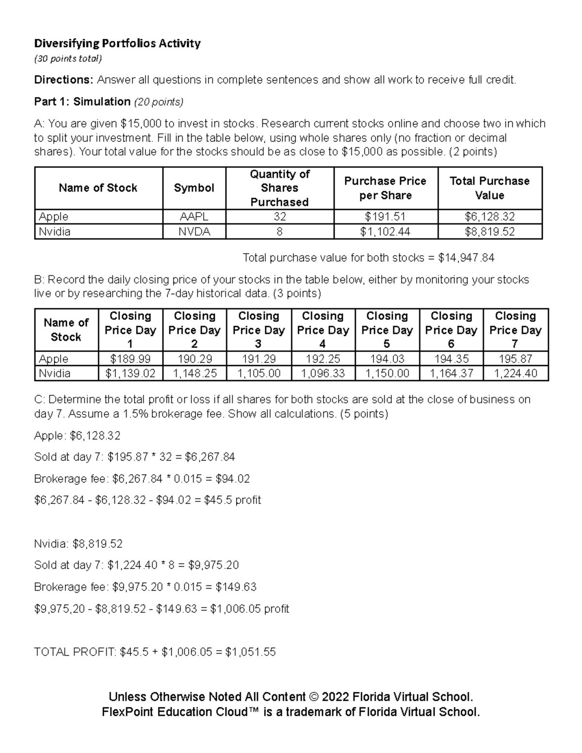 06.01 Diversifying Portfolios - Diversifying Portfolios Activity (30 ...