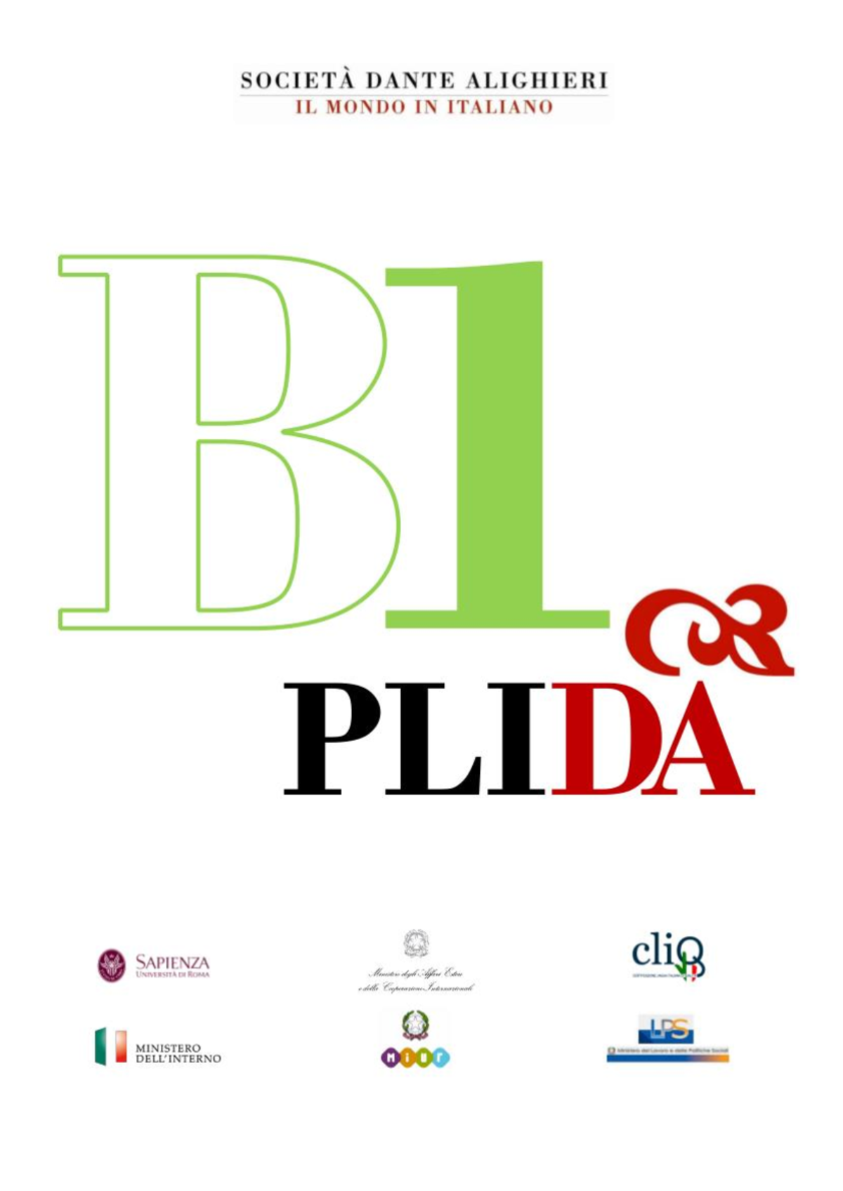 Plida B1 Quaderno delle specifiche - Livello PLIDA B1 - Quaderno delle ...