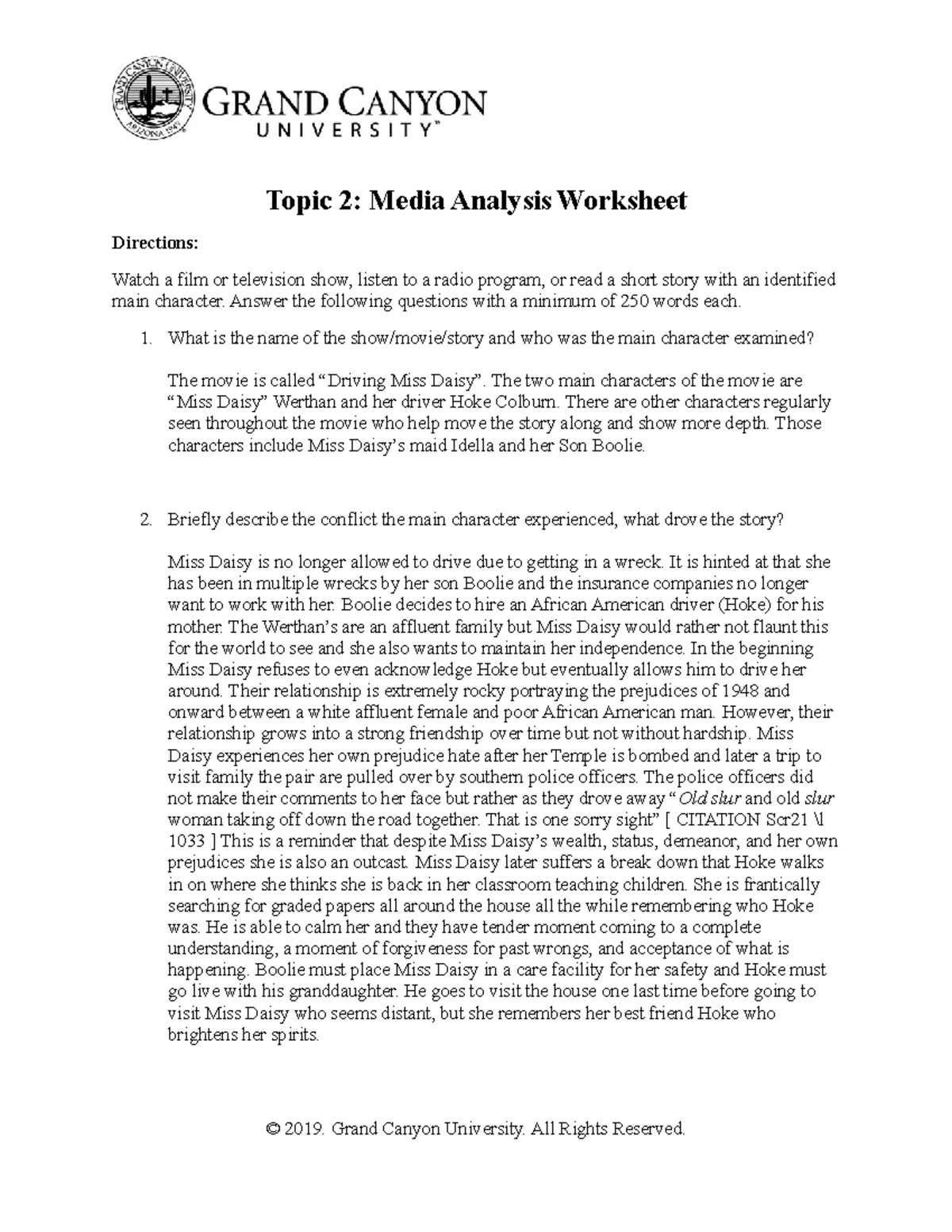 Media Analysis Worksheet - Topic 2: Media Analysis Worksheet Directions ...