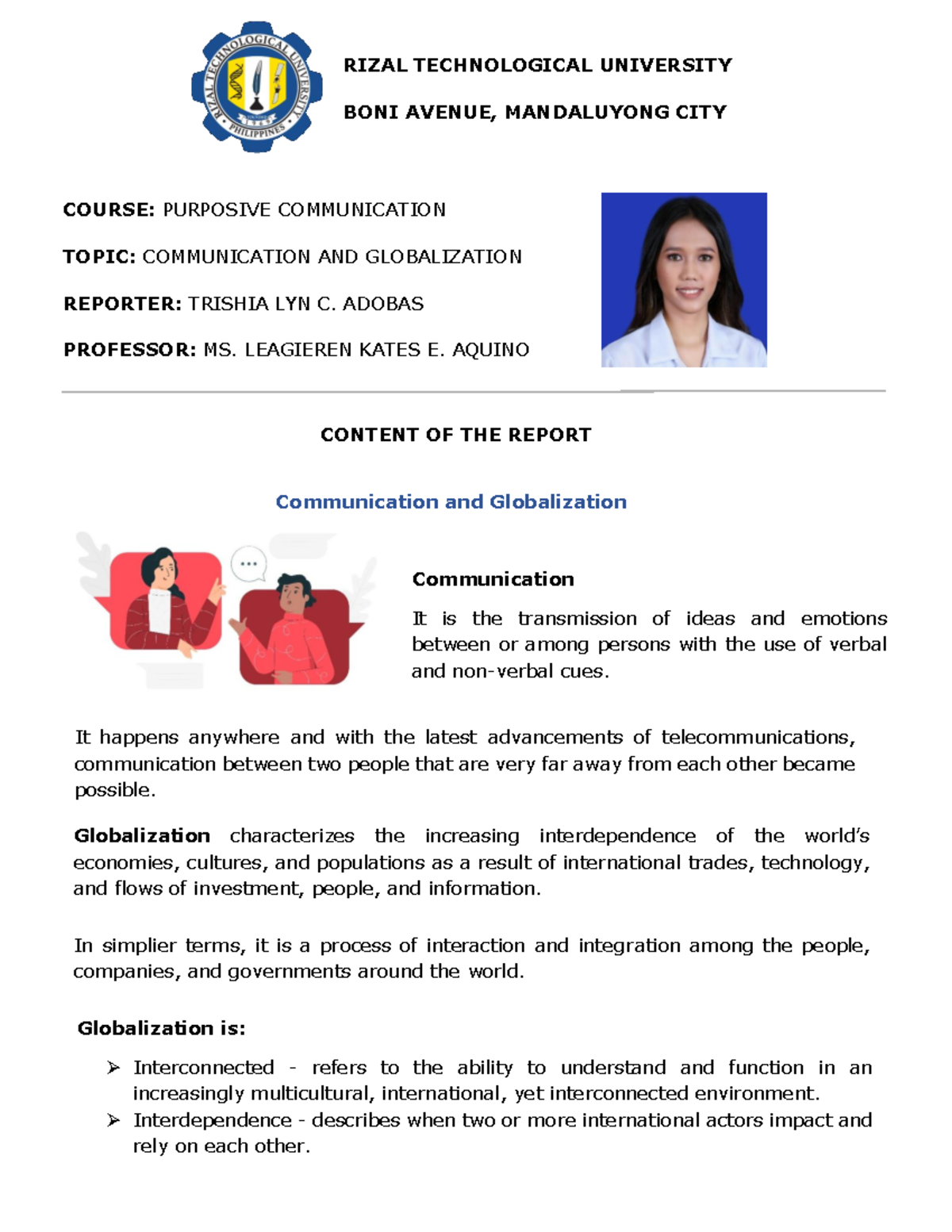 Purposive-COMM- Report GRP1 - RIZAL TECHNOLOGICAL UNIVERSITY BONI ...