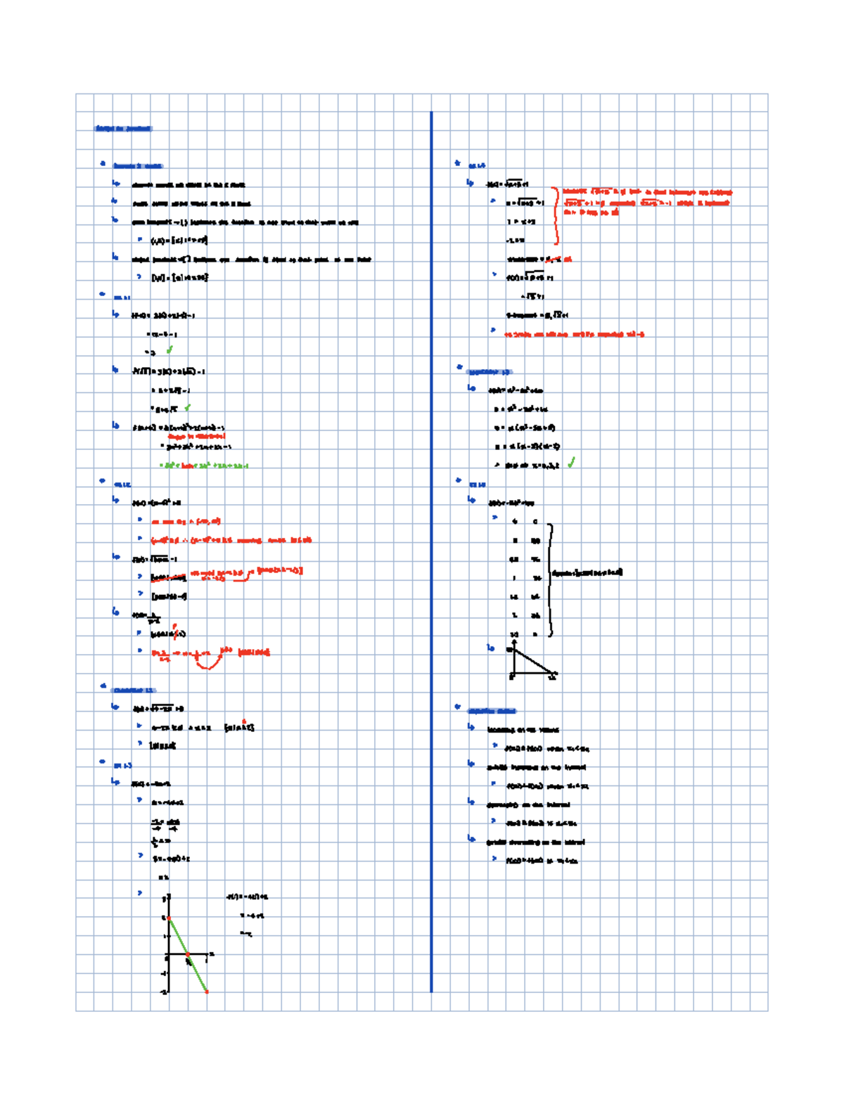 Week 1 - Calc 1000- Week 1 - review on functions Domainsrange ...